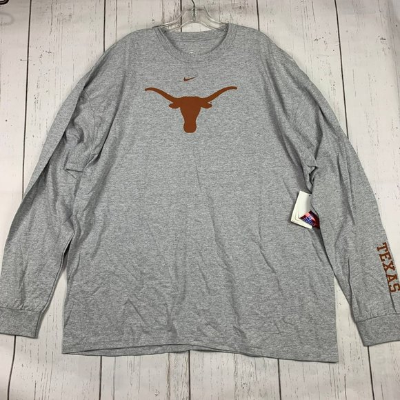Nike | Sweaters | Texas Longhorns Football Ncaa 2xl Nike Sweater Gray ...